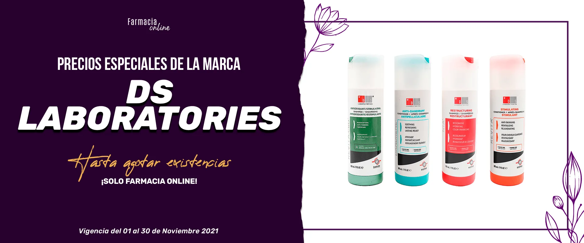 7 KITS DS LABORATORIES - Farmacia Isela Méndez